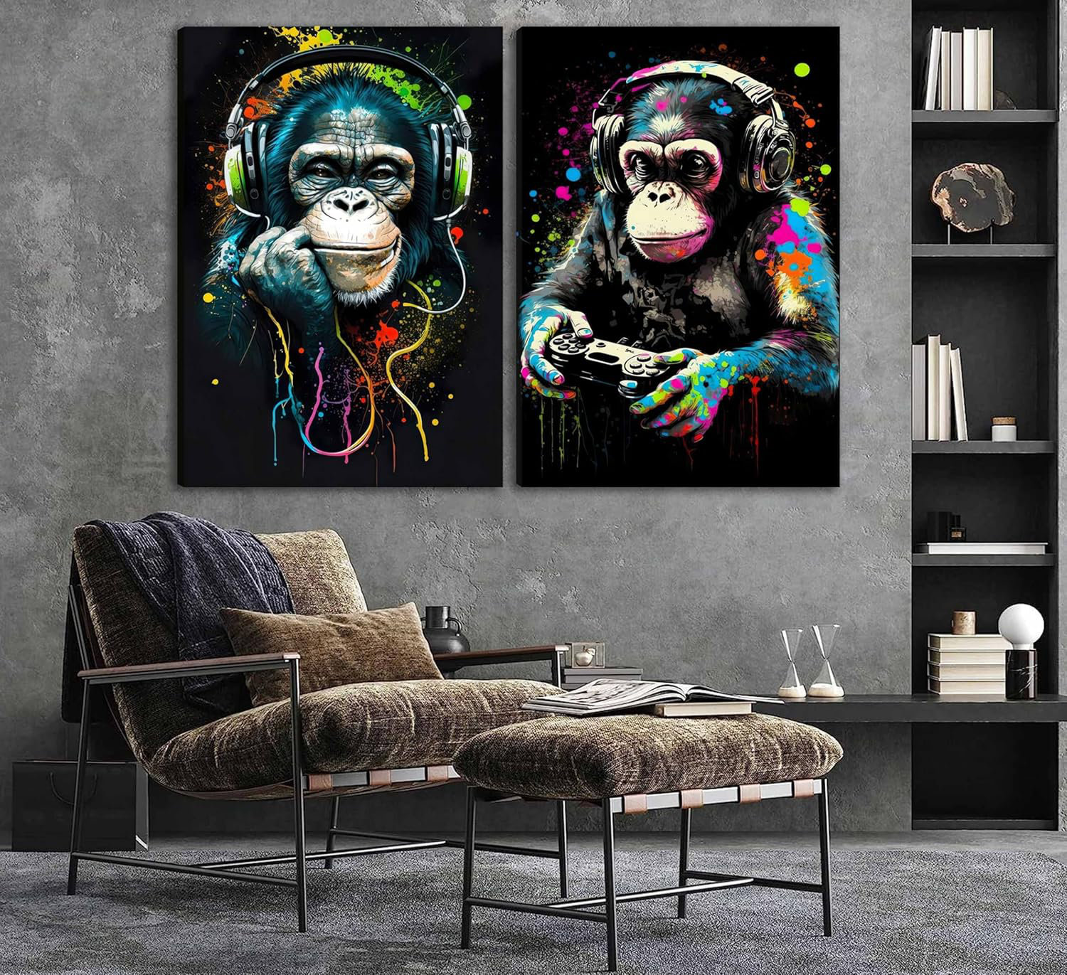 funny monkey wall art