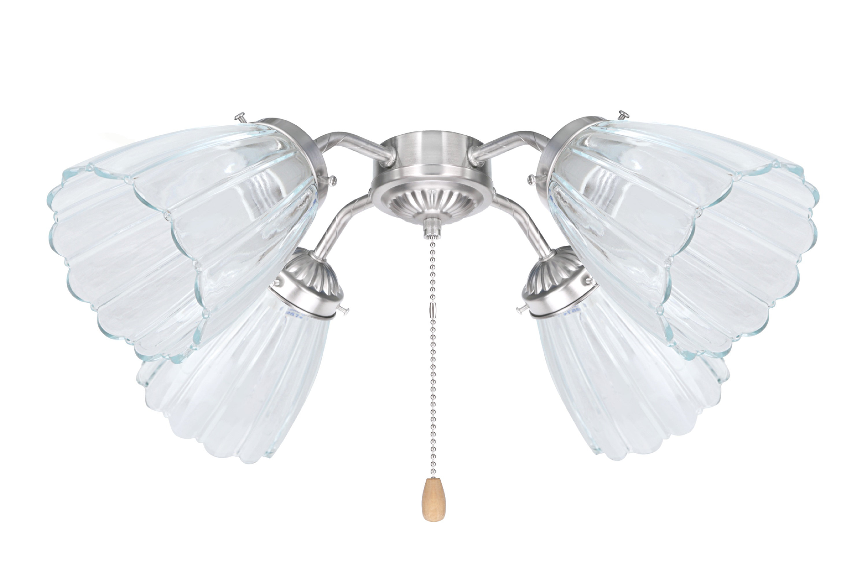 Lark Manor™ Analynn 4.875" H x 3.88" W Glass Bell Ceiling Fan Fitter ...