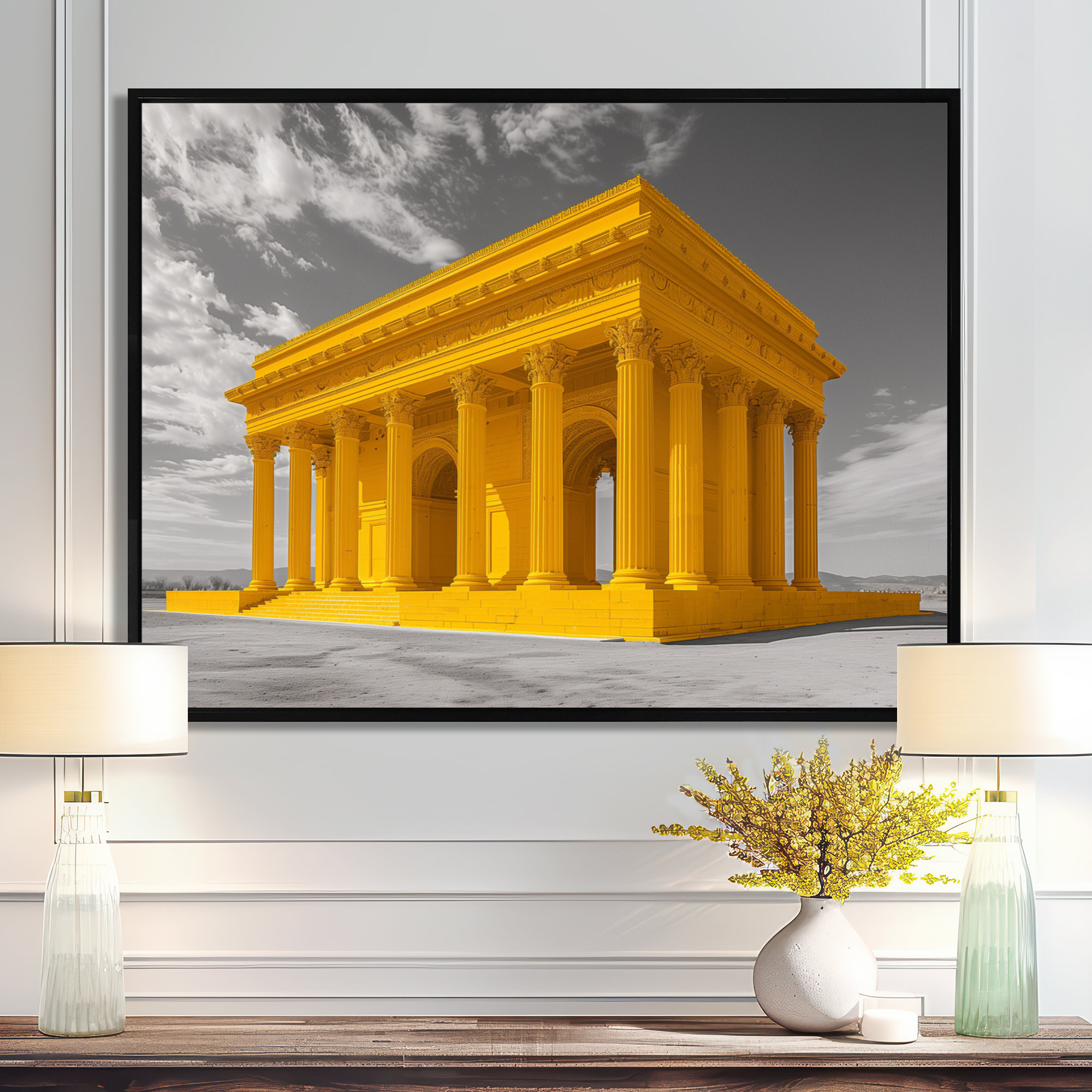 Winston Porter Yellow Grey Stone Lincoln Memorial Monument - Monuments ...