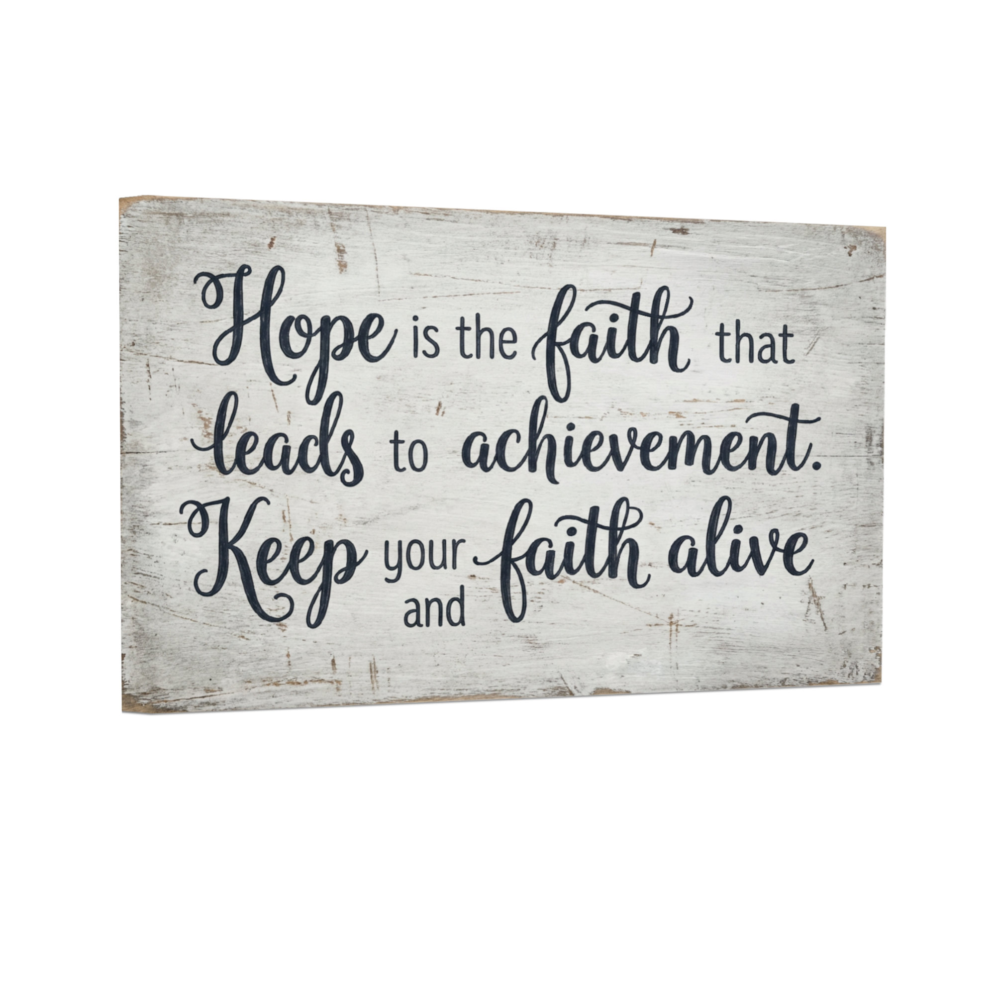 August Grove® Text & Numbers Hope Is The Faith That Leads To ...