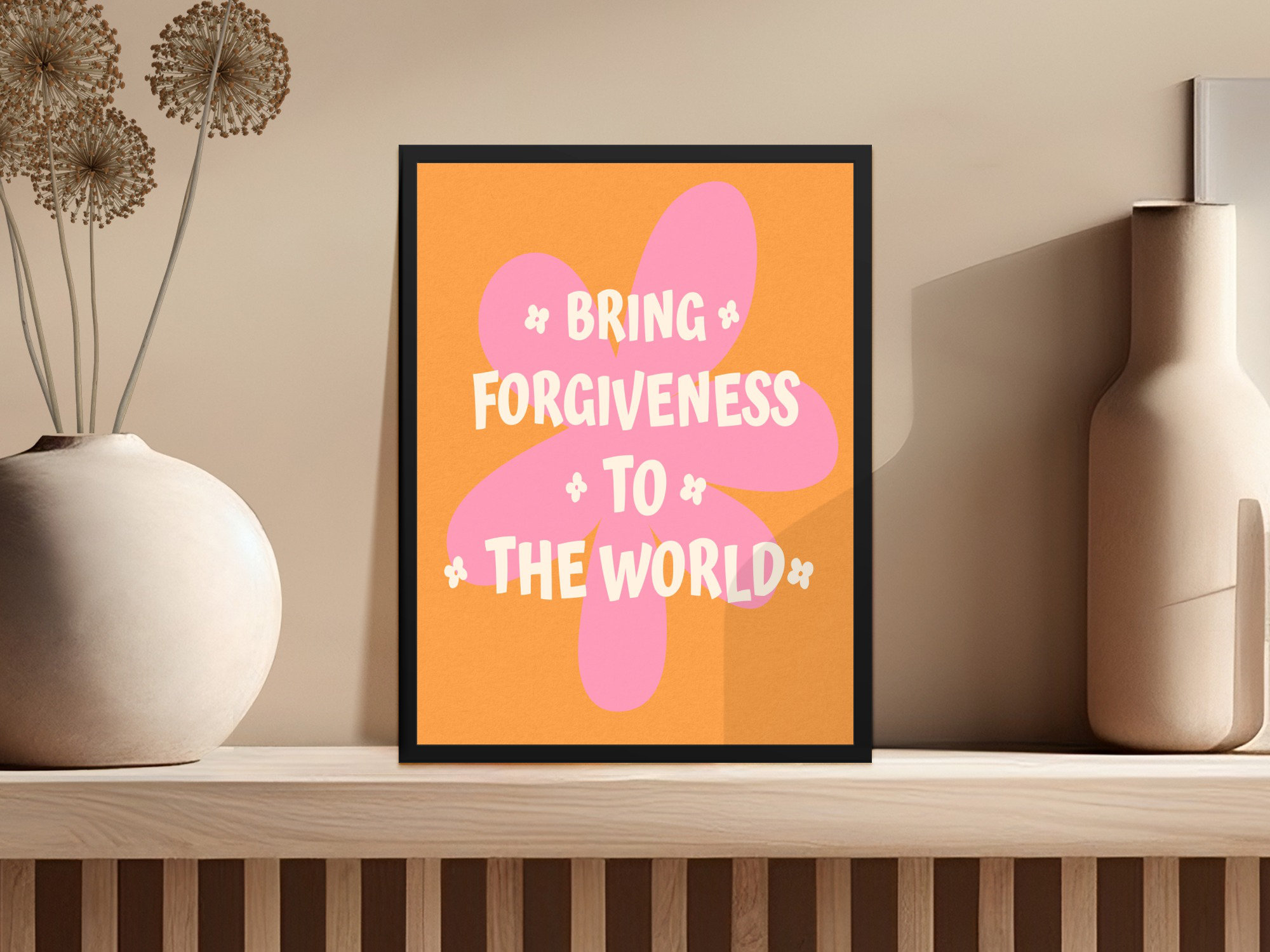 Brayden Studio Bring Forgiveness To The World Motivational Quote Framed ...