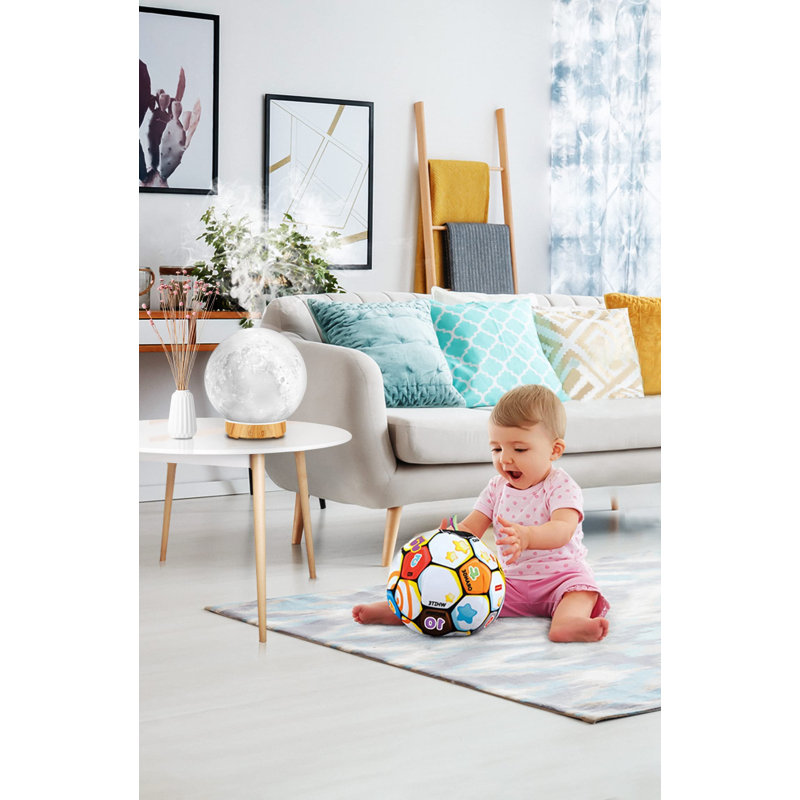 Brayden Studio® Essential Oil Diffuser 200ML LED Desk Moon Lamp ...