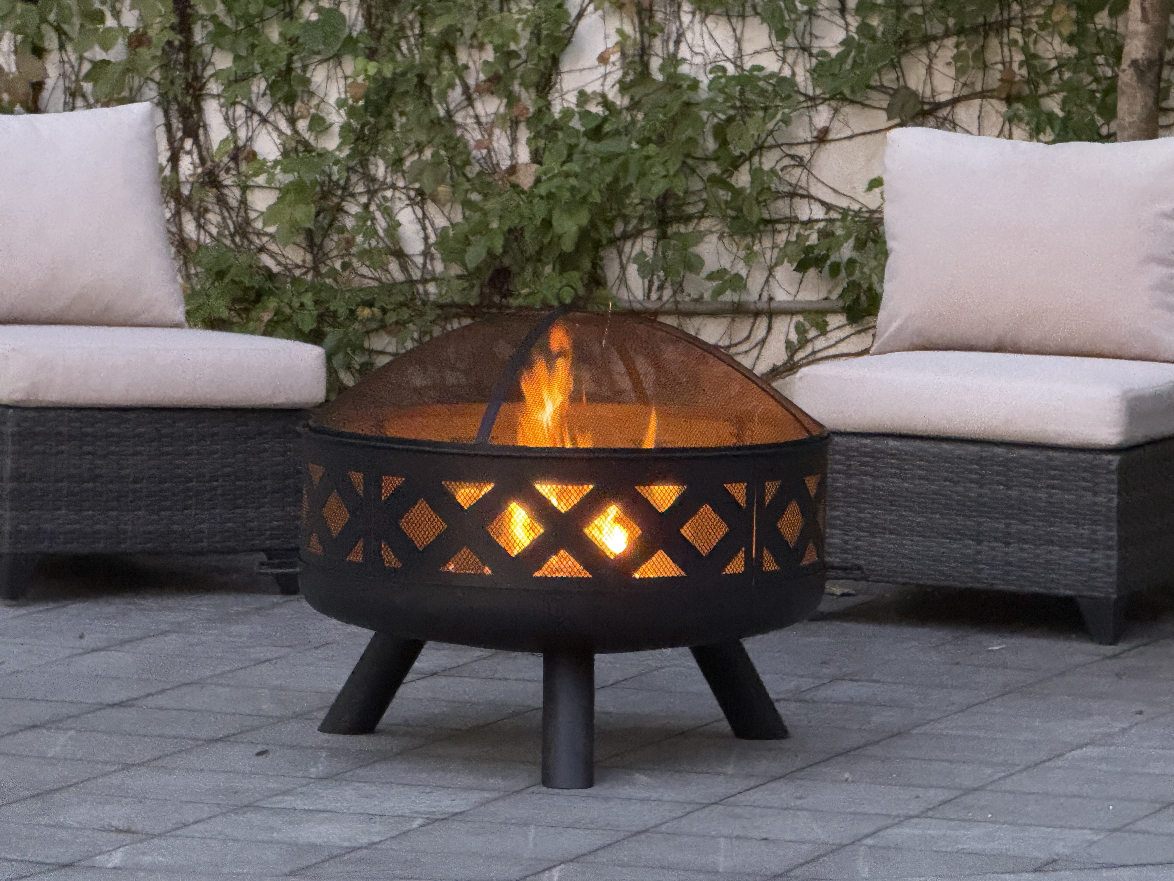 Latitude Run® Heatmaxx31.5In 3-In-1 Triple Function Design Outdoor Wood ...