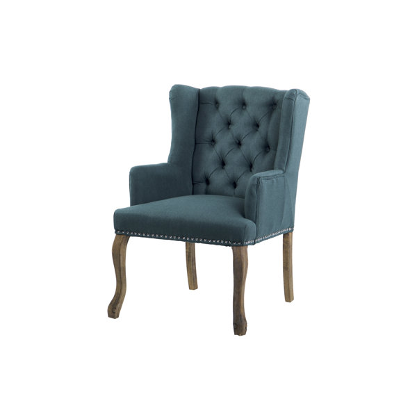 Ethan Chloe Gore Linnen Capitone Armchair 65x75x98 cm | Wayfair.ie