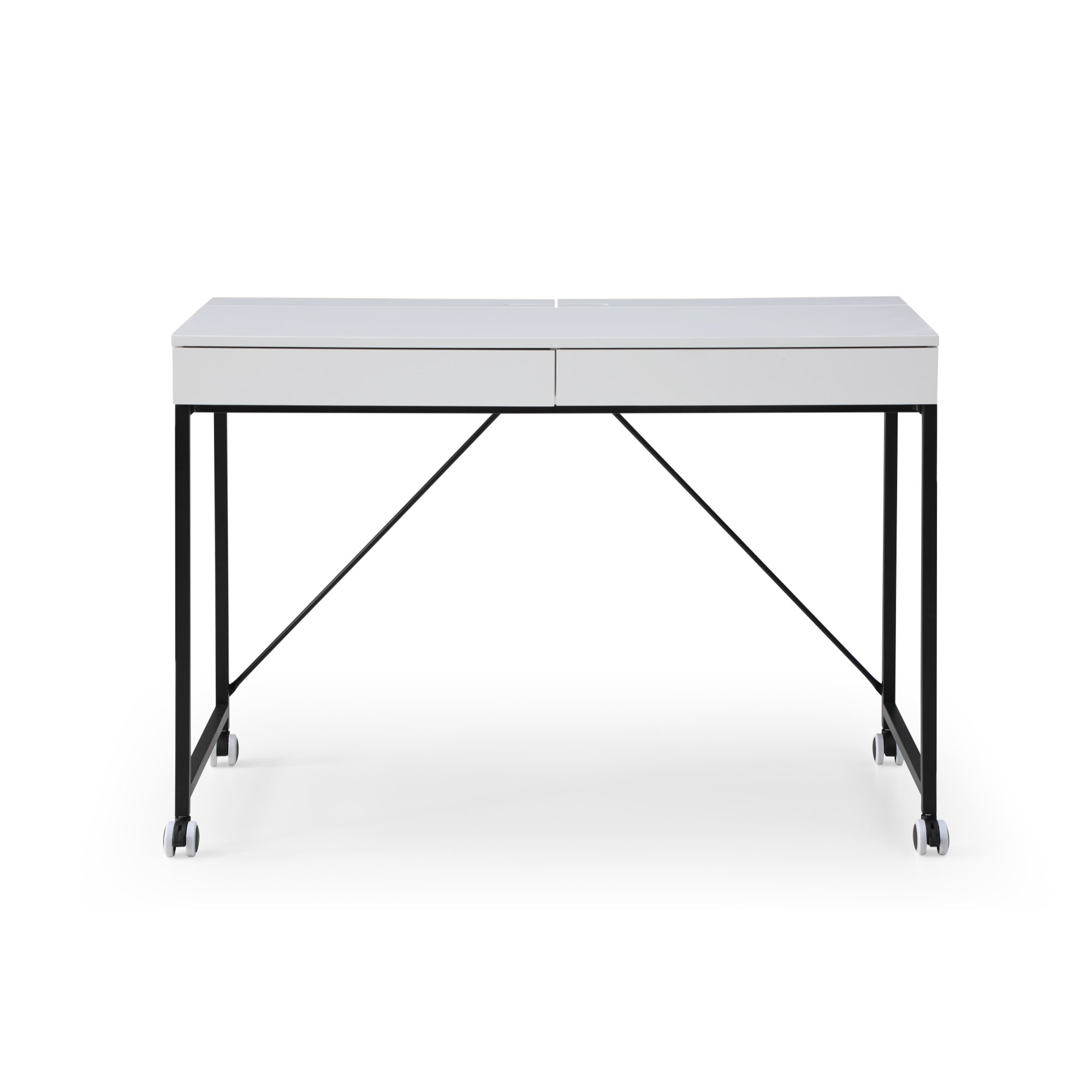 Loft Lyfe Desk with Top Storage and Leg Casters & Reviews | Wayfair