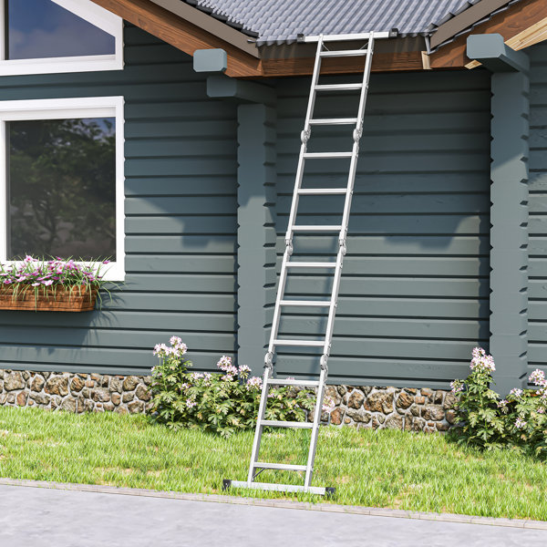 WFX Utility Metal Folding Multi-Position Ladder | Wayfair.co.uk