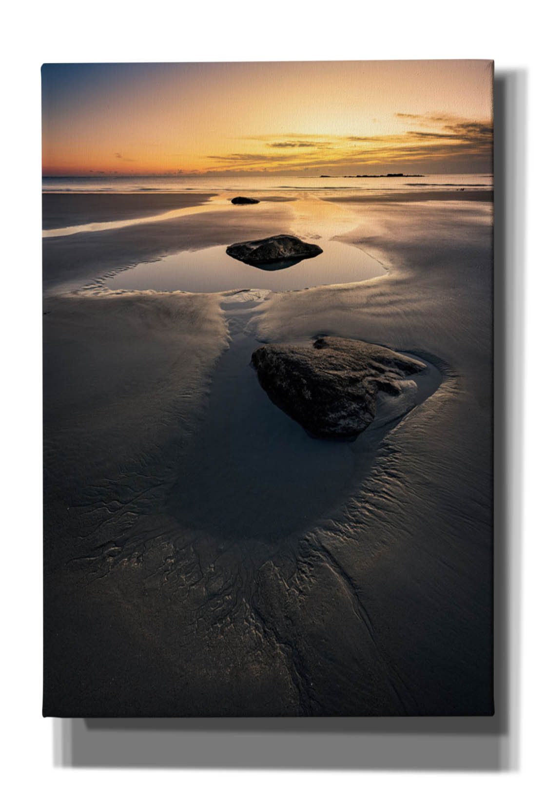 Epic Graffiti 'Tranquility On Wells Beach' by Rick Berk Canvas Wall Art ...