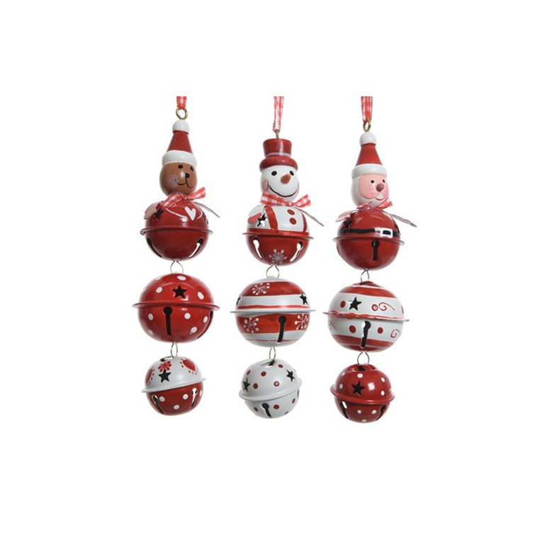 The Seasonal Aisle 3 Piece Iron Bell Puppets Hanging Figurine Ornament ...