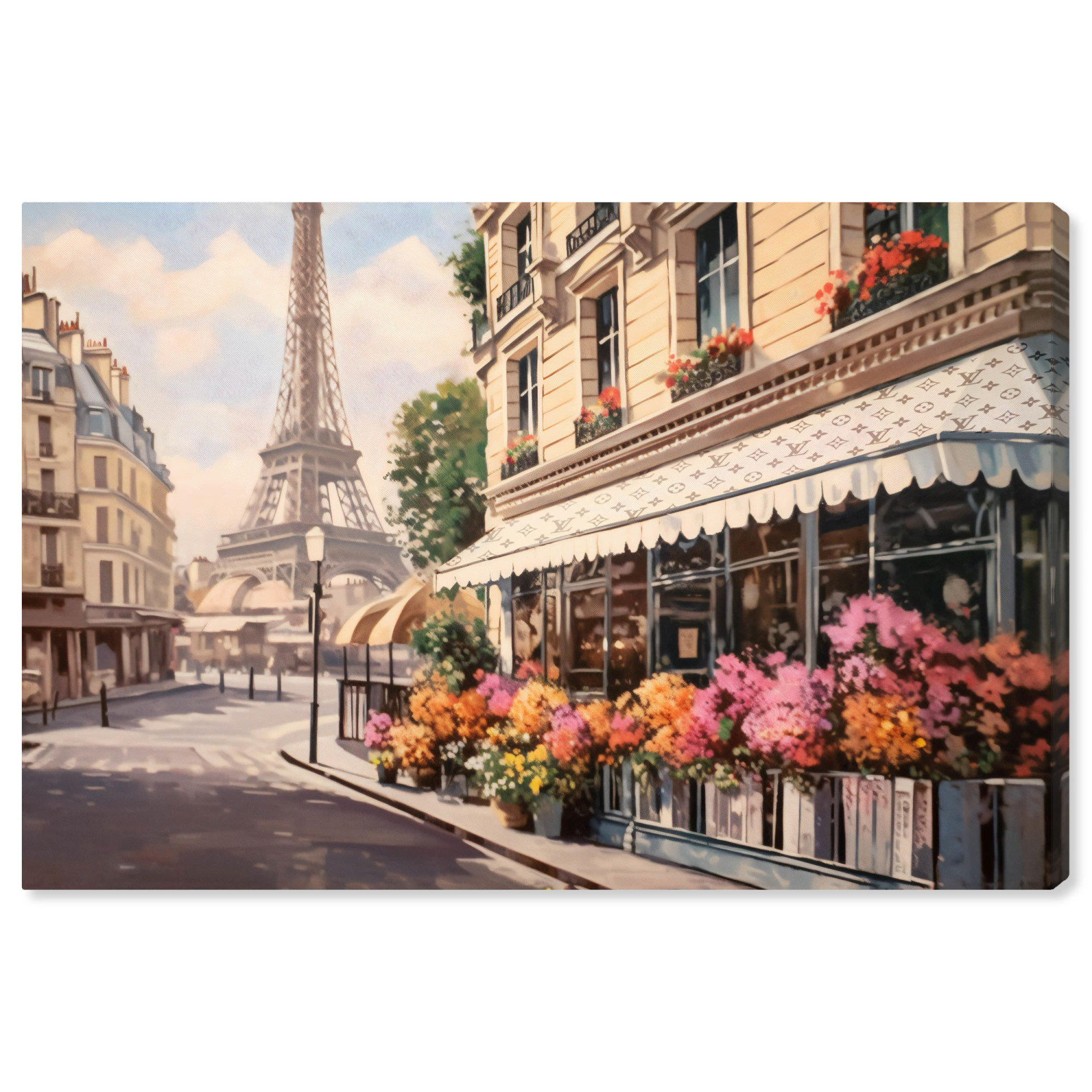 Art Remedy Streets Of Paris Canvas Colorful Places Wall Art by Art ...