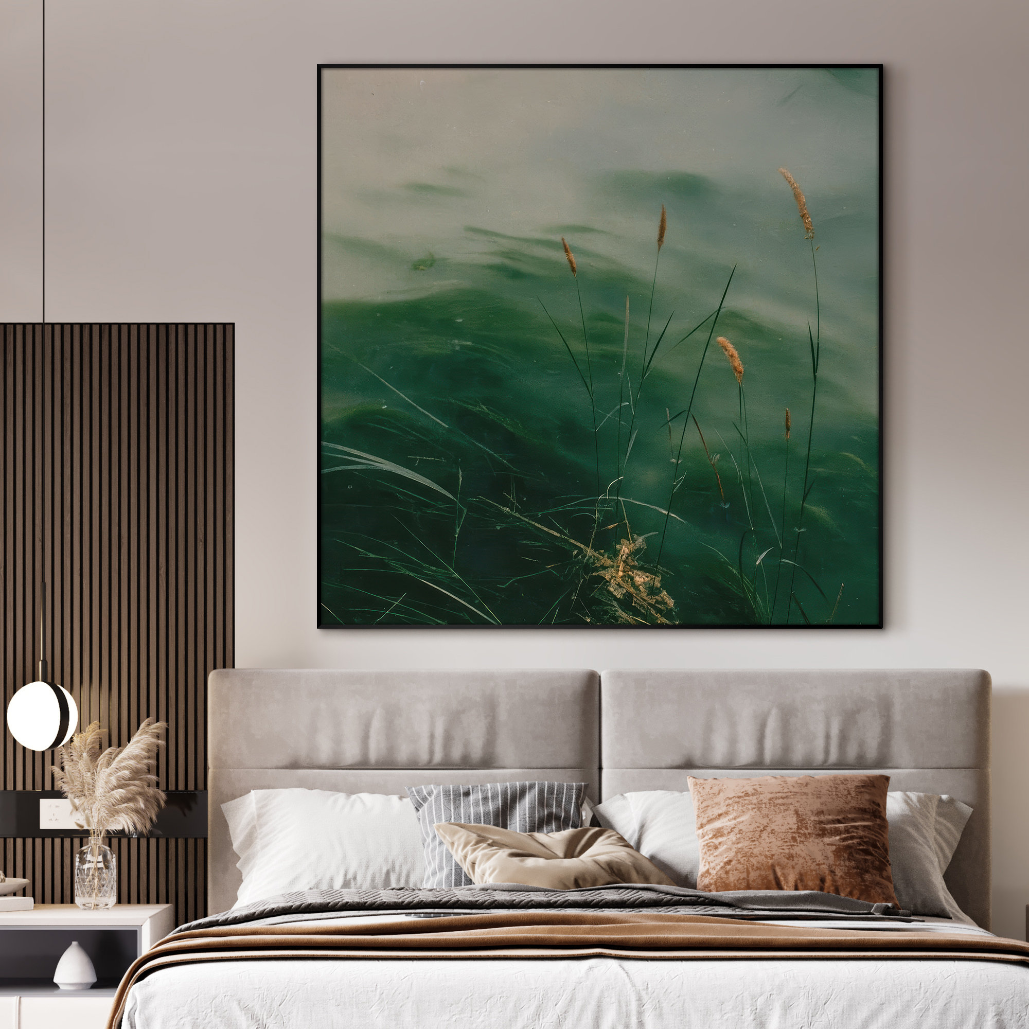 SIGNLEADER Extra Large Wall Art Fabric Print - Nature Abstract Art ...