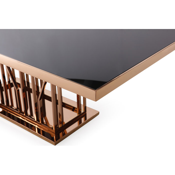 Everly Quinn Altus Metal Base Dining Table & Reviews | Wayfair