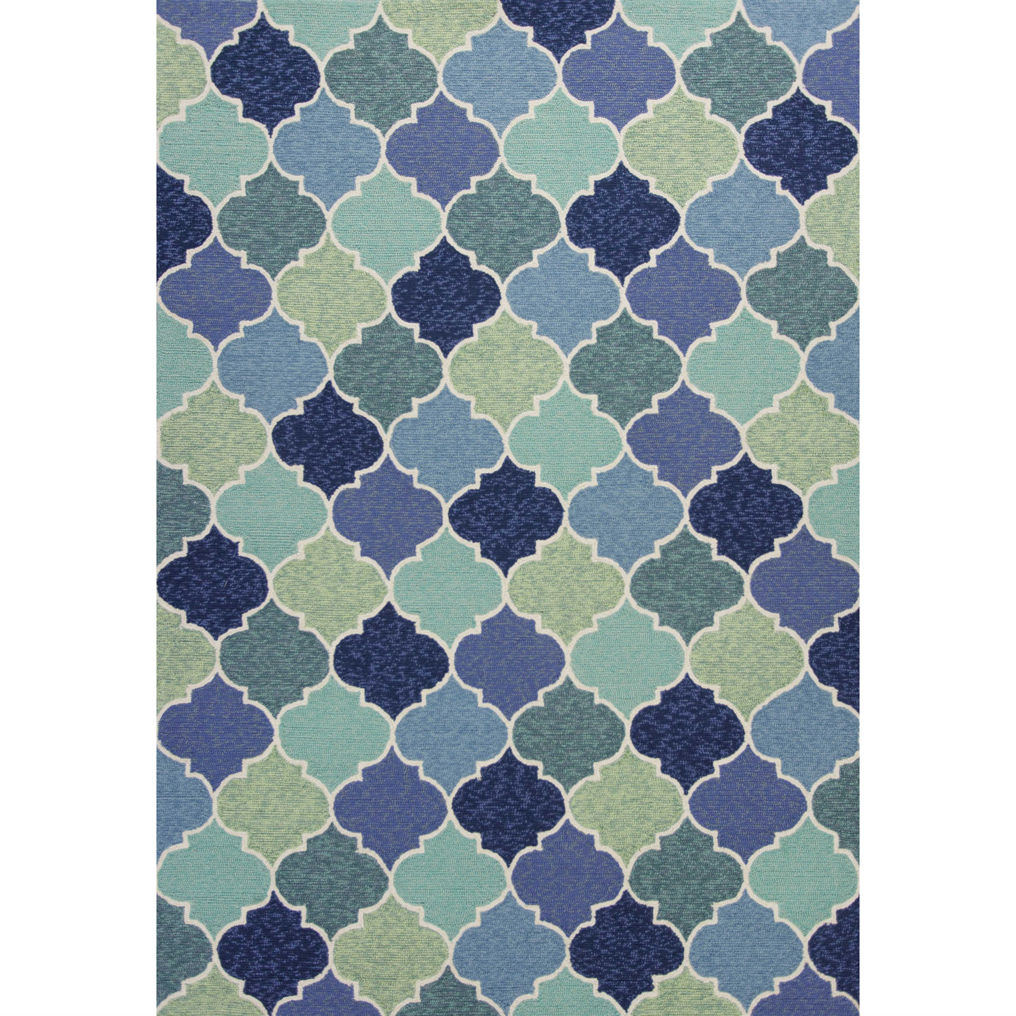 Red Barrel Studio® 3' X 5' Blue Trellis Hand Tufted Area Rug | Wayfair
