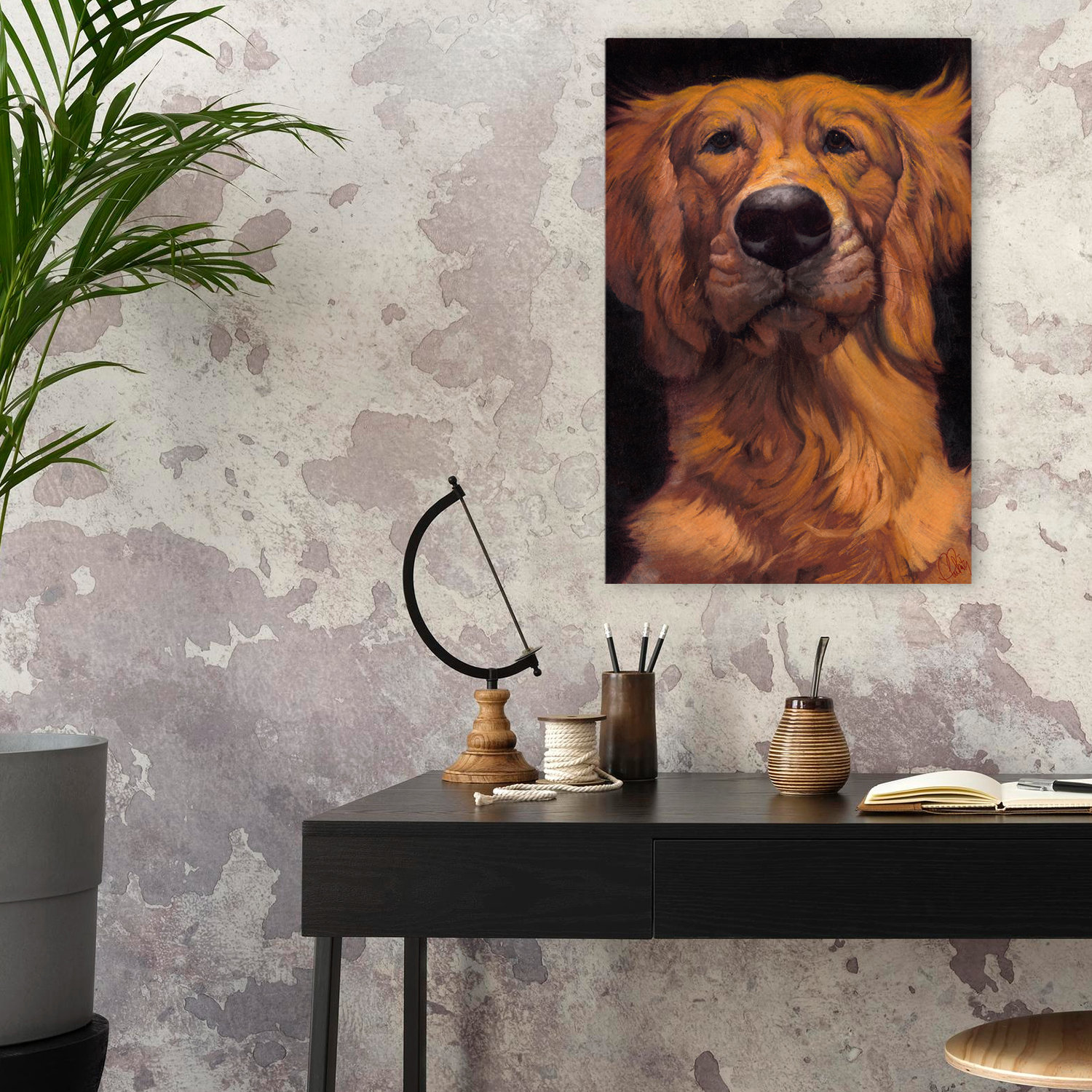 Red Barrel Studio® Golden - Animals Novelty Dogs Art | Wayfair