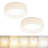 Wrought Studio 15 Inch Modern Drum Flush Mount Ceiling Light 2-pack ...