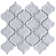 Supreme Tile Lauretta 3" x 3" Glass Arabesque Mosaic Wall Tile ...