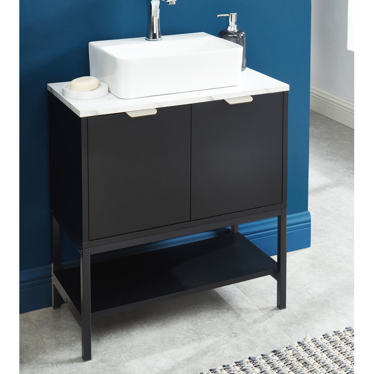 Metro Lane Aalycia 600mm Free-standing Single Vanity Unit | Wayfair.co.uk