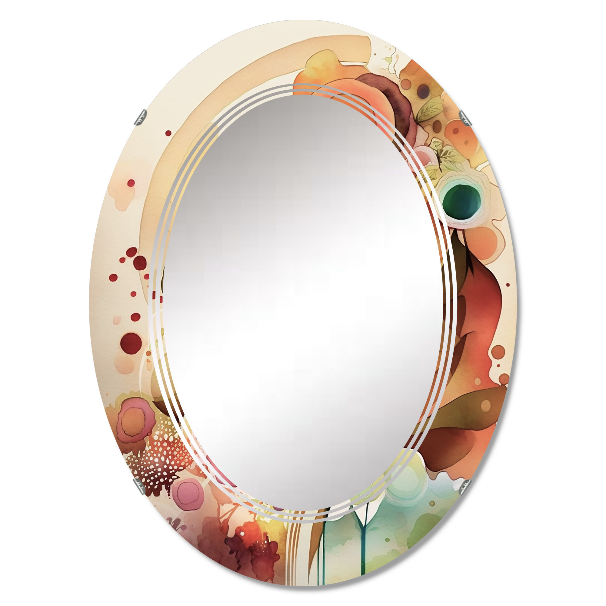 East Urban Home Karpasia - Modern Wall Mirror Oval | Wayfair