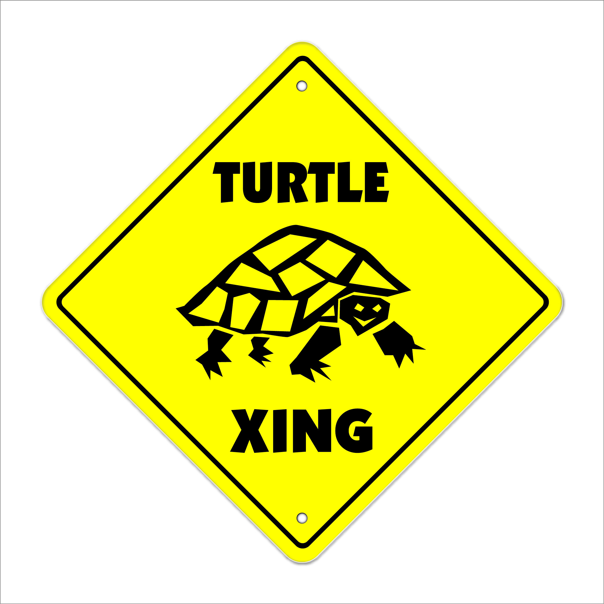 SignMission Turtle Crossing Sign Zone Xing Indoor Outdoor 14 Inch Tall ...