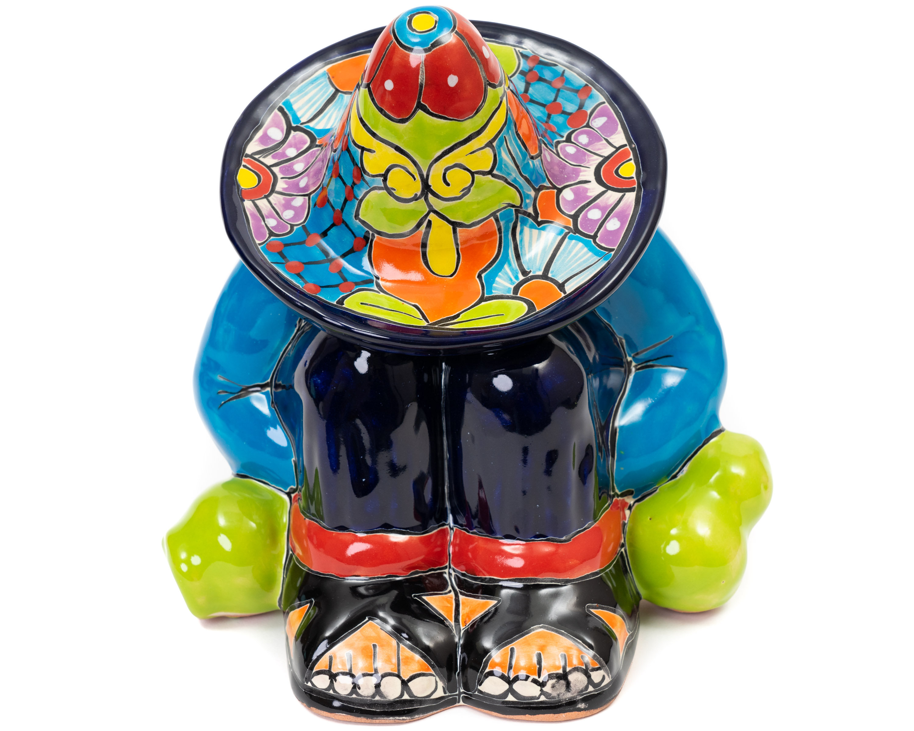 Bungalow Rose Handmade Mexican Talavera Handmade "Siesta" Ceramic Plant ...