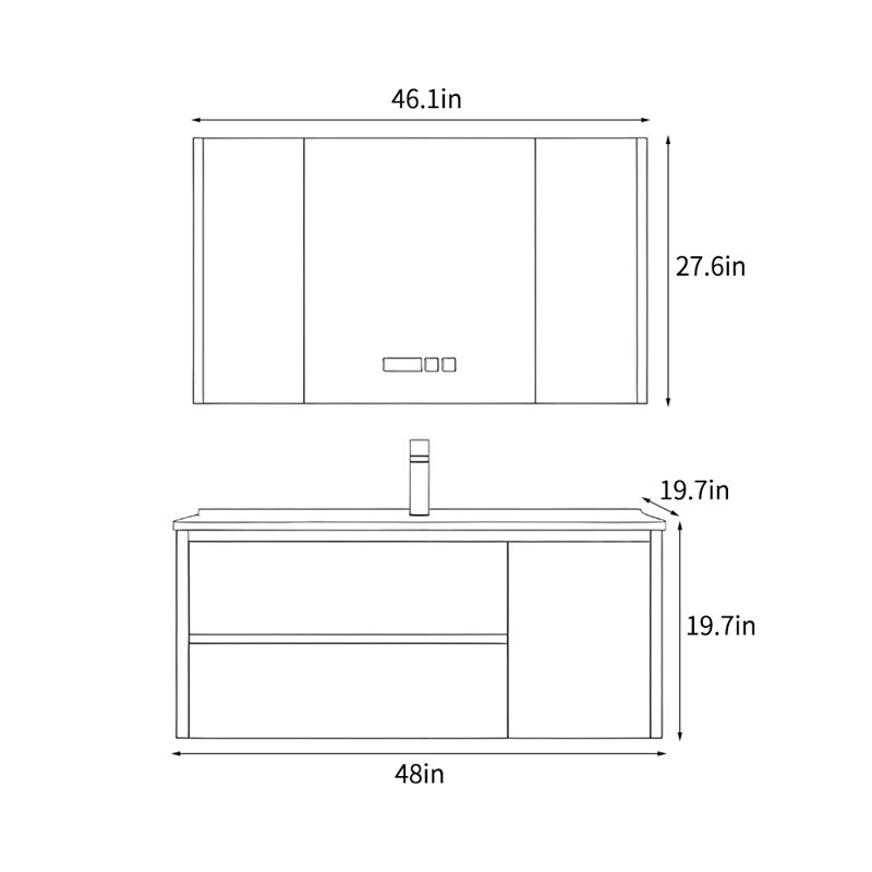 Backop Modern simple Bathroom cabinet | Wayfair