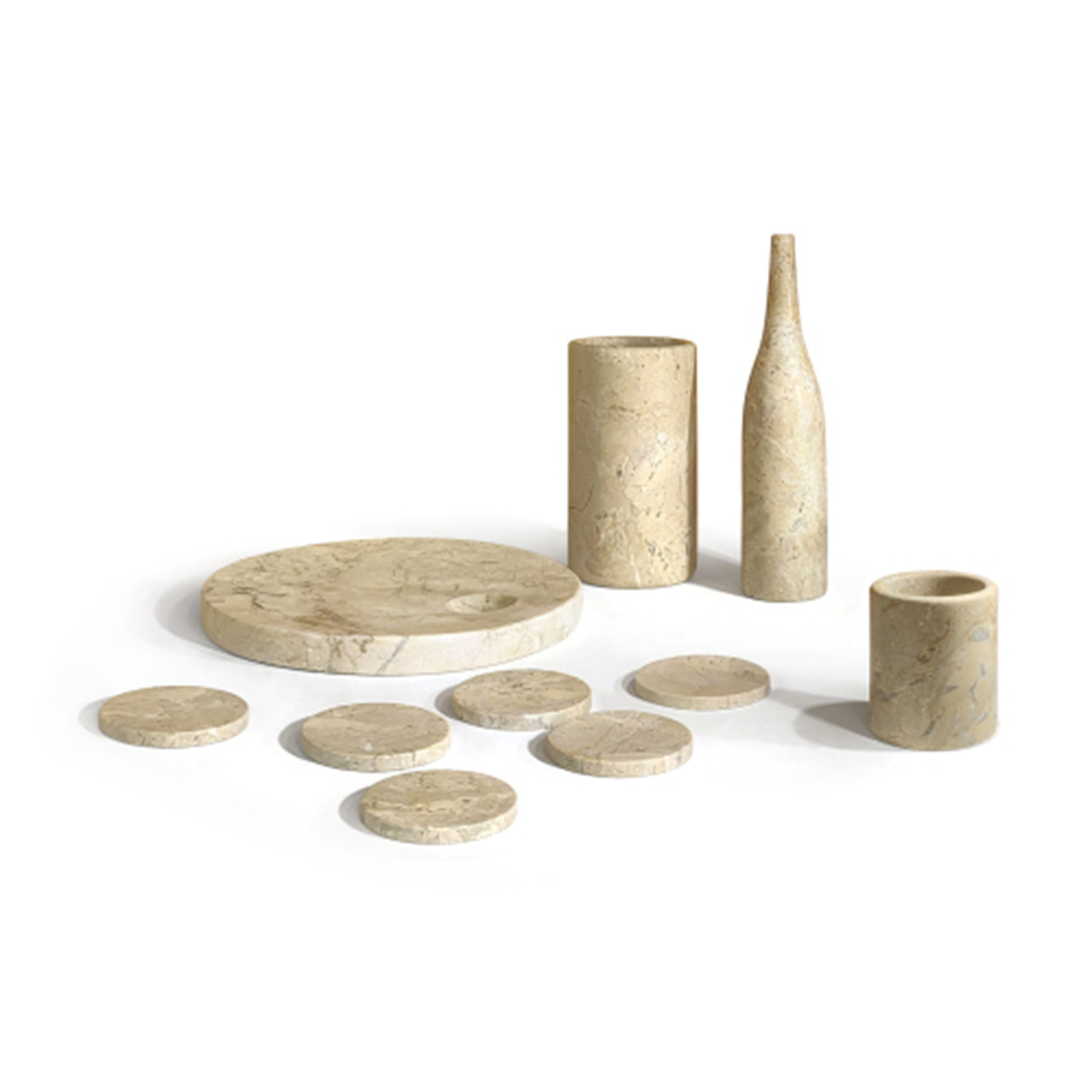 Orren Ellis Genuine Natural Marble 10-Piece Luxury Dining Room ...