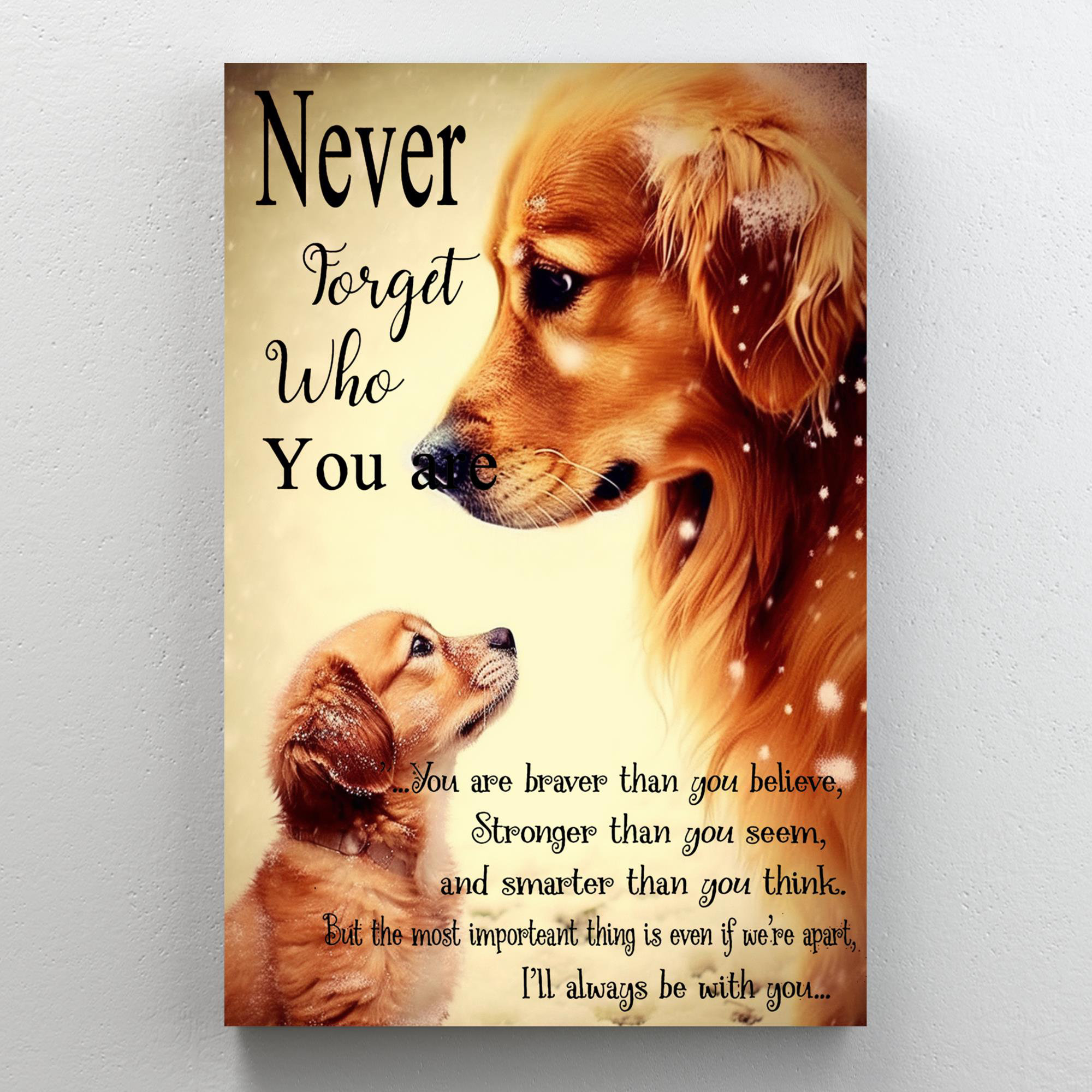 Trinx Kristal Golden Never Forget Who You Are On Canvas Graphic Art ...