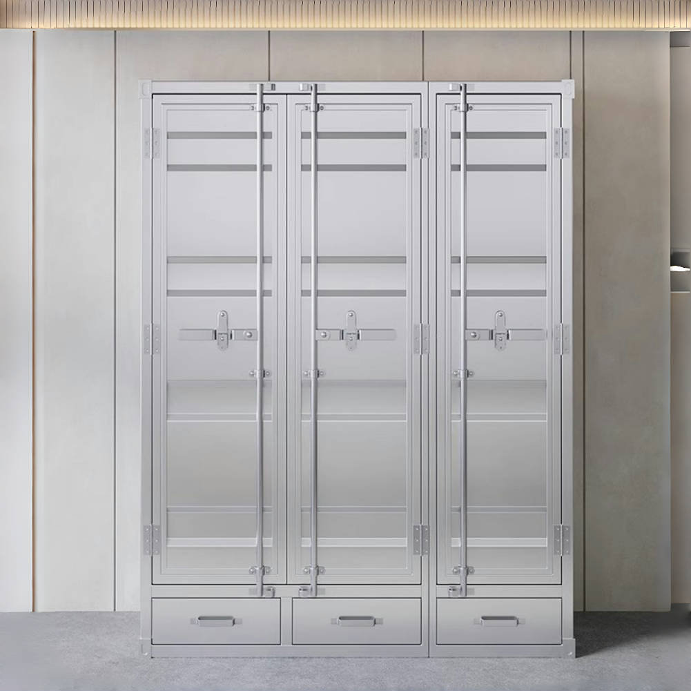 Williston Forge Modern Minimalist Iron Wardrobe | Wayfair