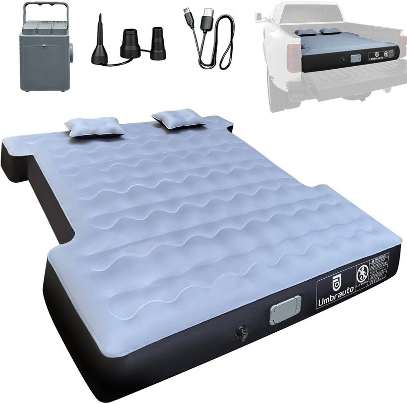 Umbrauto Air Mattress for Full Size Short Truck Beds, Inflatable Airbed ...