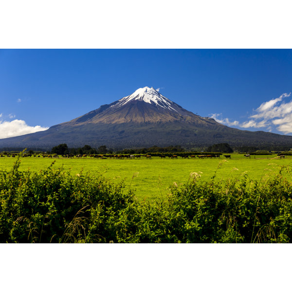 Latitude Run Mount Taranaki by Denizunlusu - No Frame Print on Canvas ...