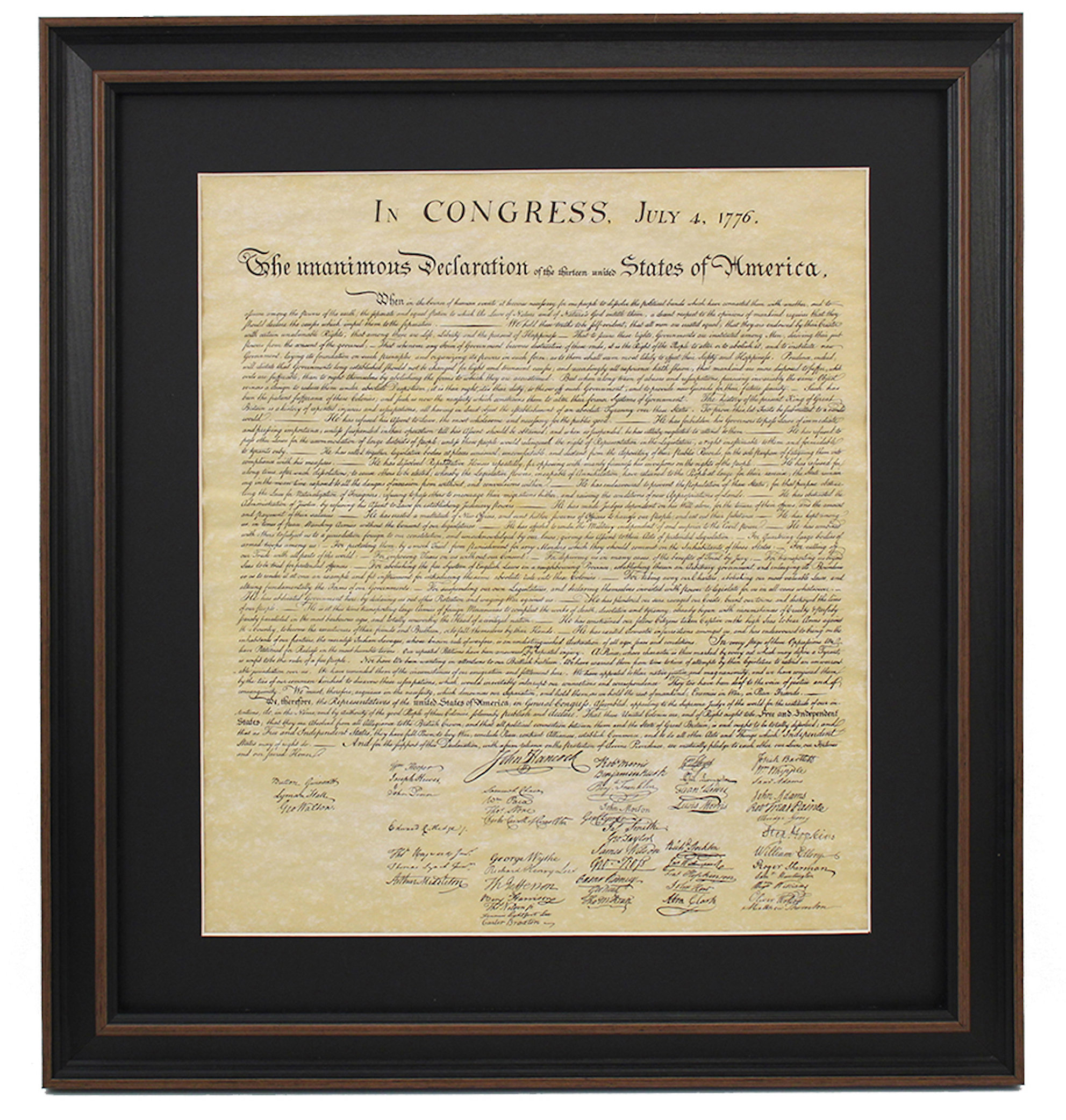Alcott Hill Declaration of Independence | Framed Textual Art Print on ...