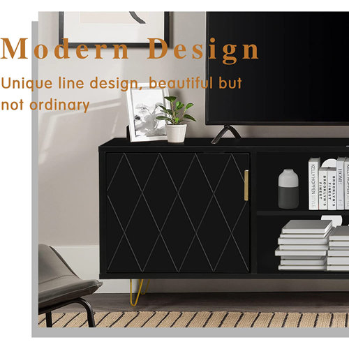 Willa Arlo Interiors Lisman 55.1'' Media Console & Reviews | Wayfair