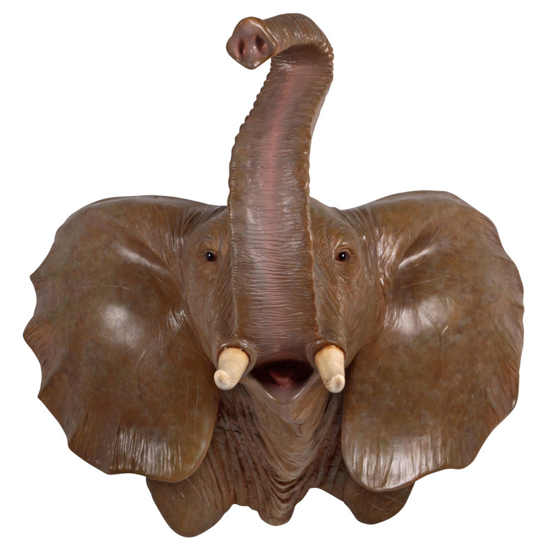 Design Toscano Exotic African Elephant Trophy Wall Sculpture | Wayfair