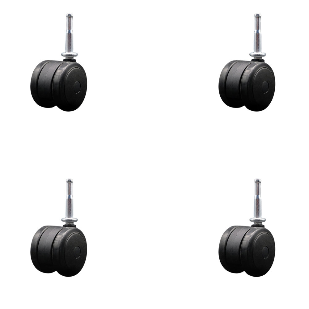 Service Caster Floor Safe Twin Caster with Grip Neck Stem | Wayfair