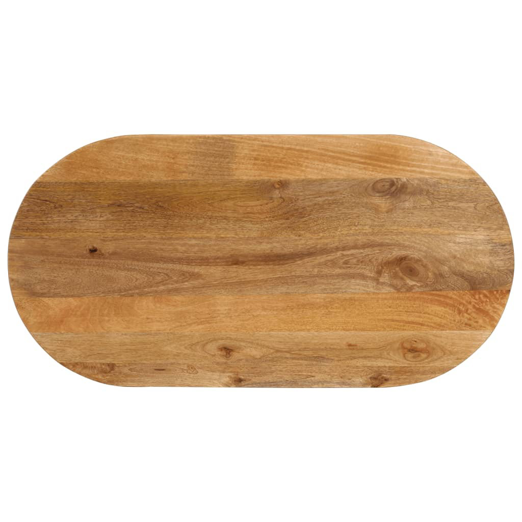 Lily Manor Table Top Oval Solid Wood Rough Mango | Wayfair.co.uk