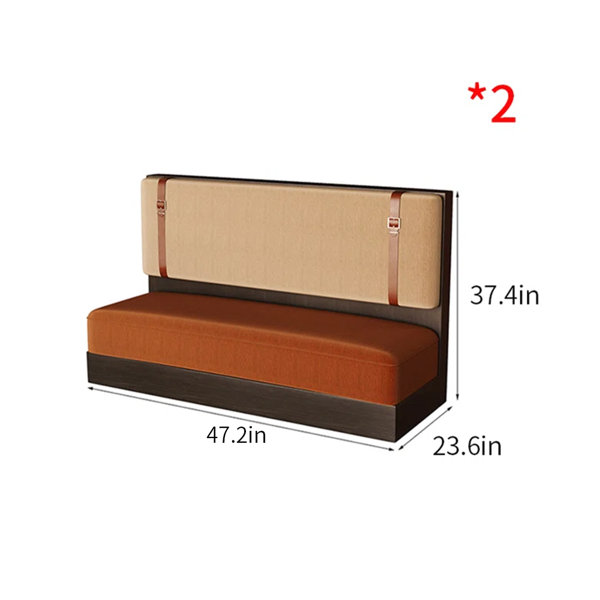 Canadian Linen High-end Restaurant Bar Cafe Bench Faux Leather ...