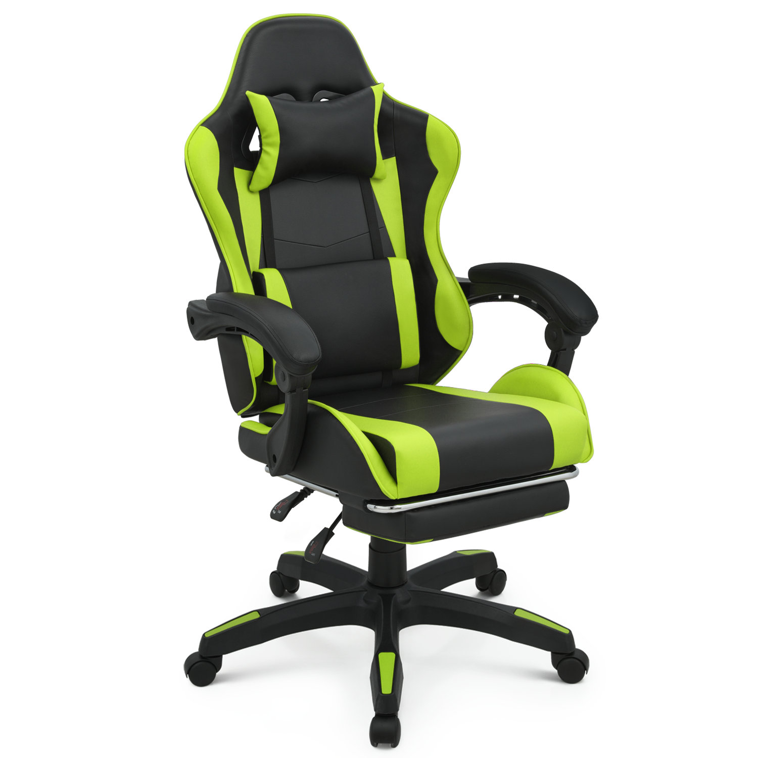Inbox Zero Racing Game Chair High Back Computer Chair with Footrest ...