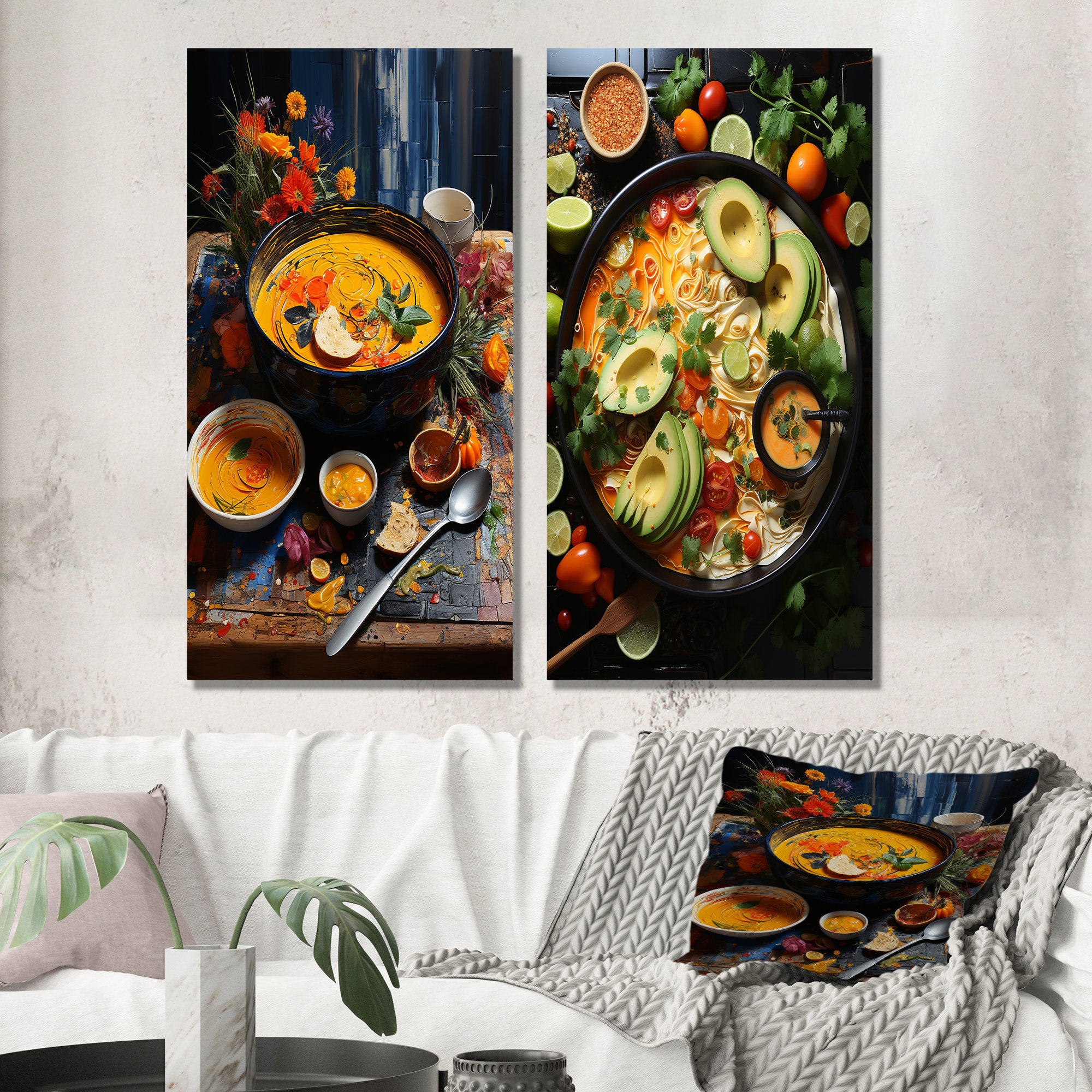 Lark Manor™ Healthy Soup Homestyle Harmony - Soup Wall Art Living Room ...