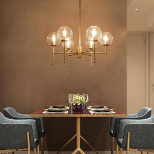 Greyleigh™ Ledger 6 - Light Shaded Classic Chandelier & Reviews ...