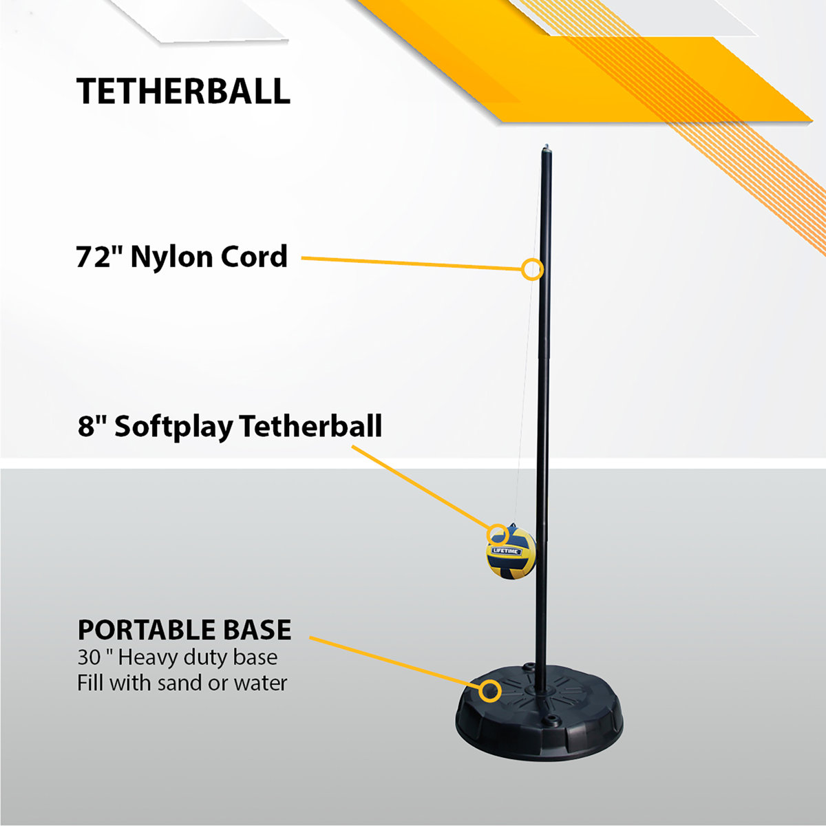 Lifetime Playground Portable Tetherball Set & Reviews | Wayfair