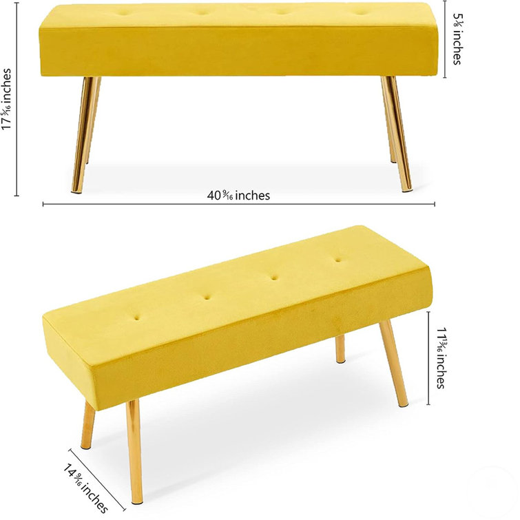 Mercer41 Neshay Upholstered Bench | Wayfair