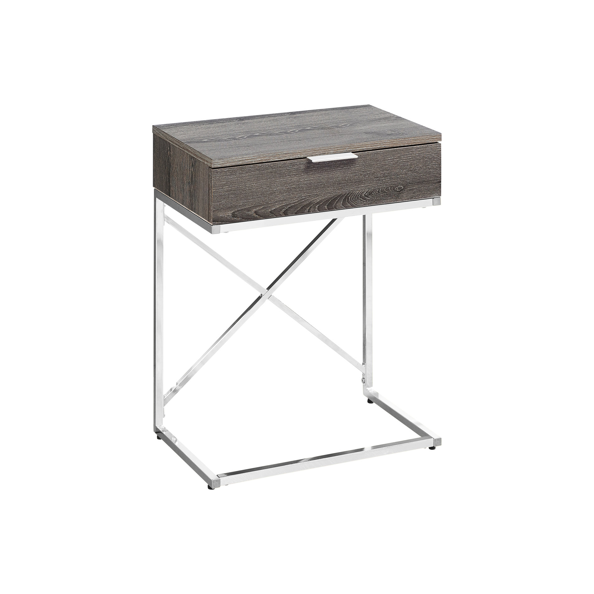 Ebern Designs Chic Living Room Accent Table With Taupe Laminate And ...