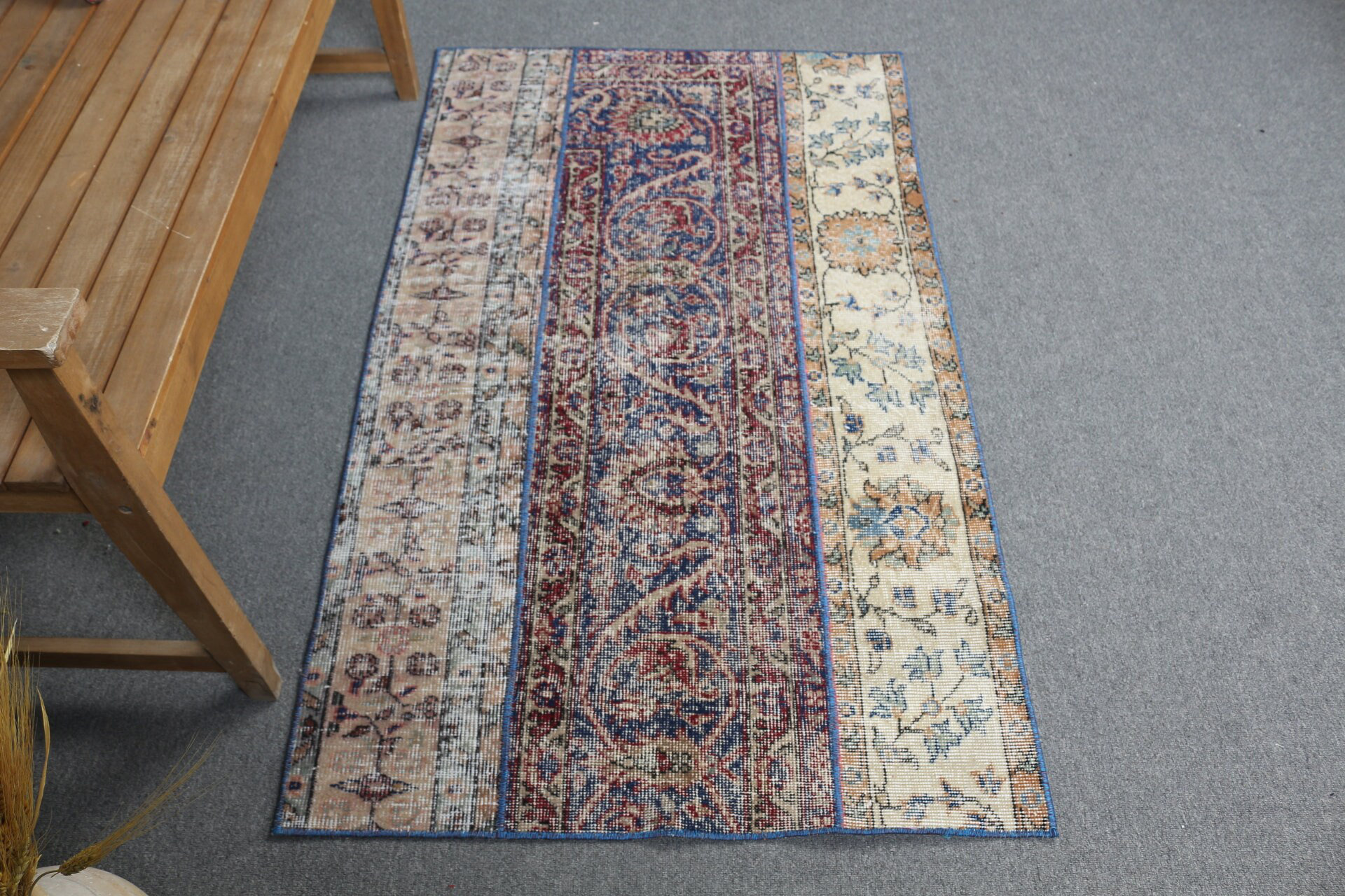 Dakota Fields Vintage Turkish Door Mat With Floral And Geometric ...