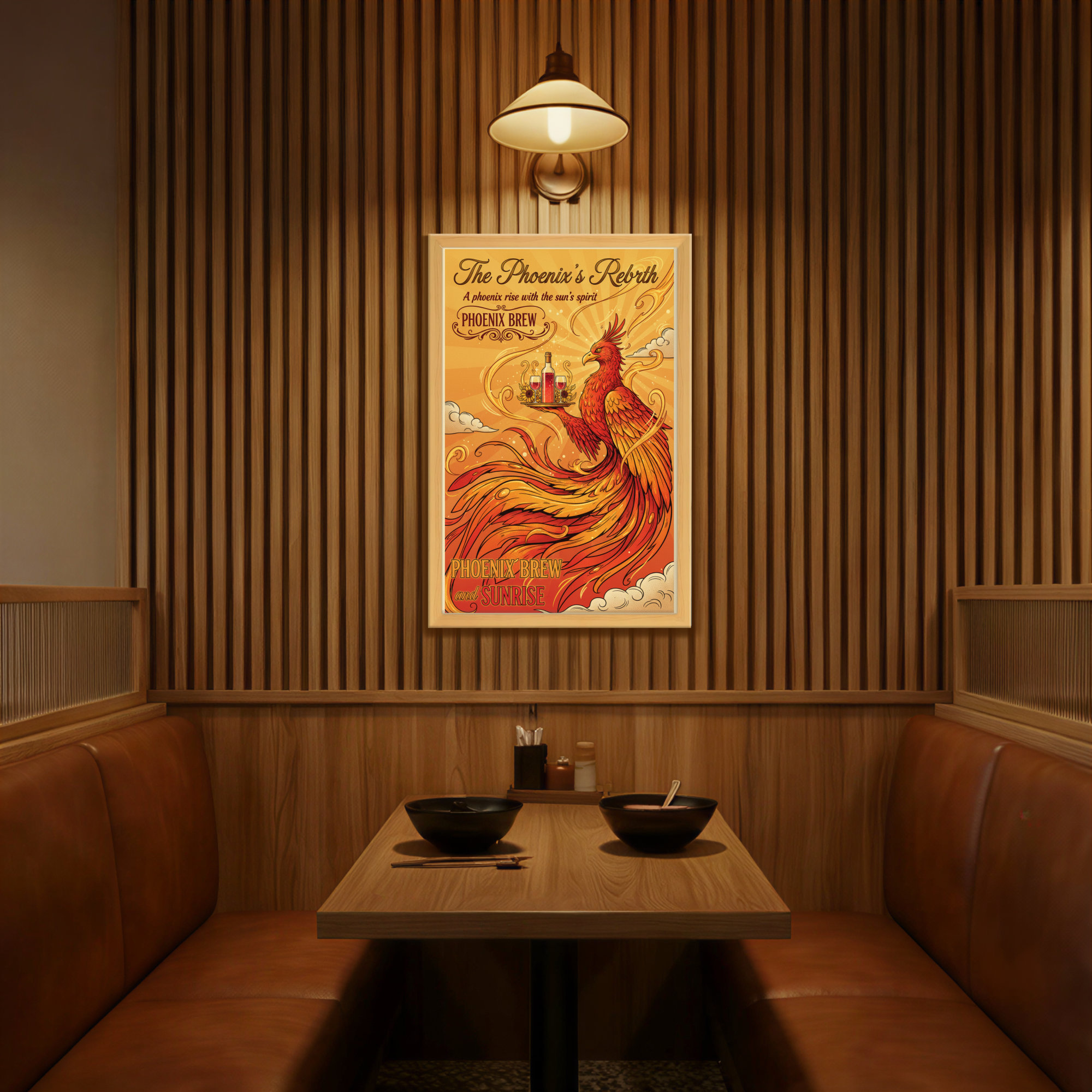 Astoria Grand Fashion Phoenix Rise With Sun Spirit Brew Sunrise | Wayfair