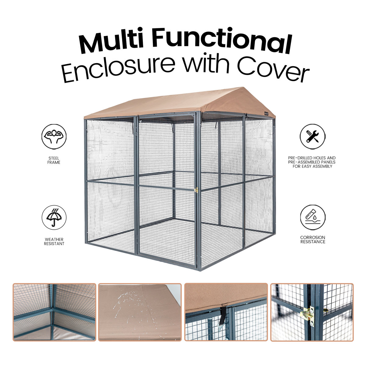 Tucker Murphy Pet™ Draupadi Weather Resistant Universal Animal Cage ...