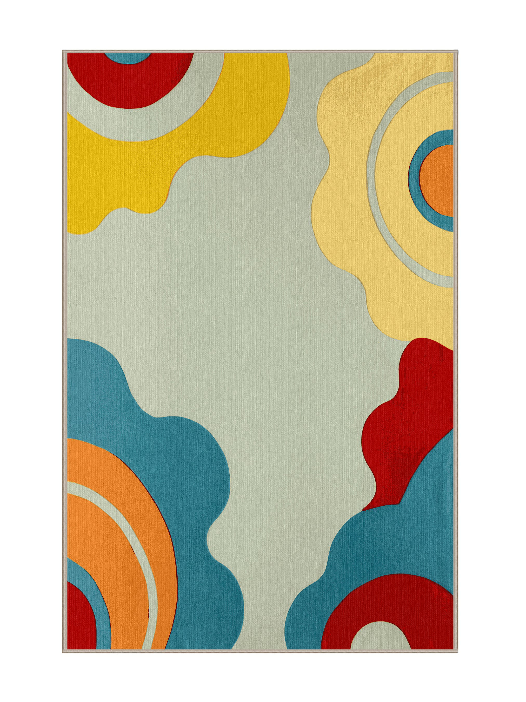 Wrought Studio™ Zesty Wave Rug | Wayfair
