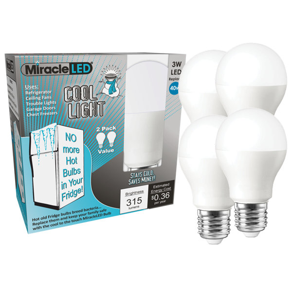 Miracle LED 3 Watt Cool Light Refrigerator LED Light Bulb | Wayfair