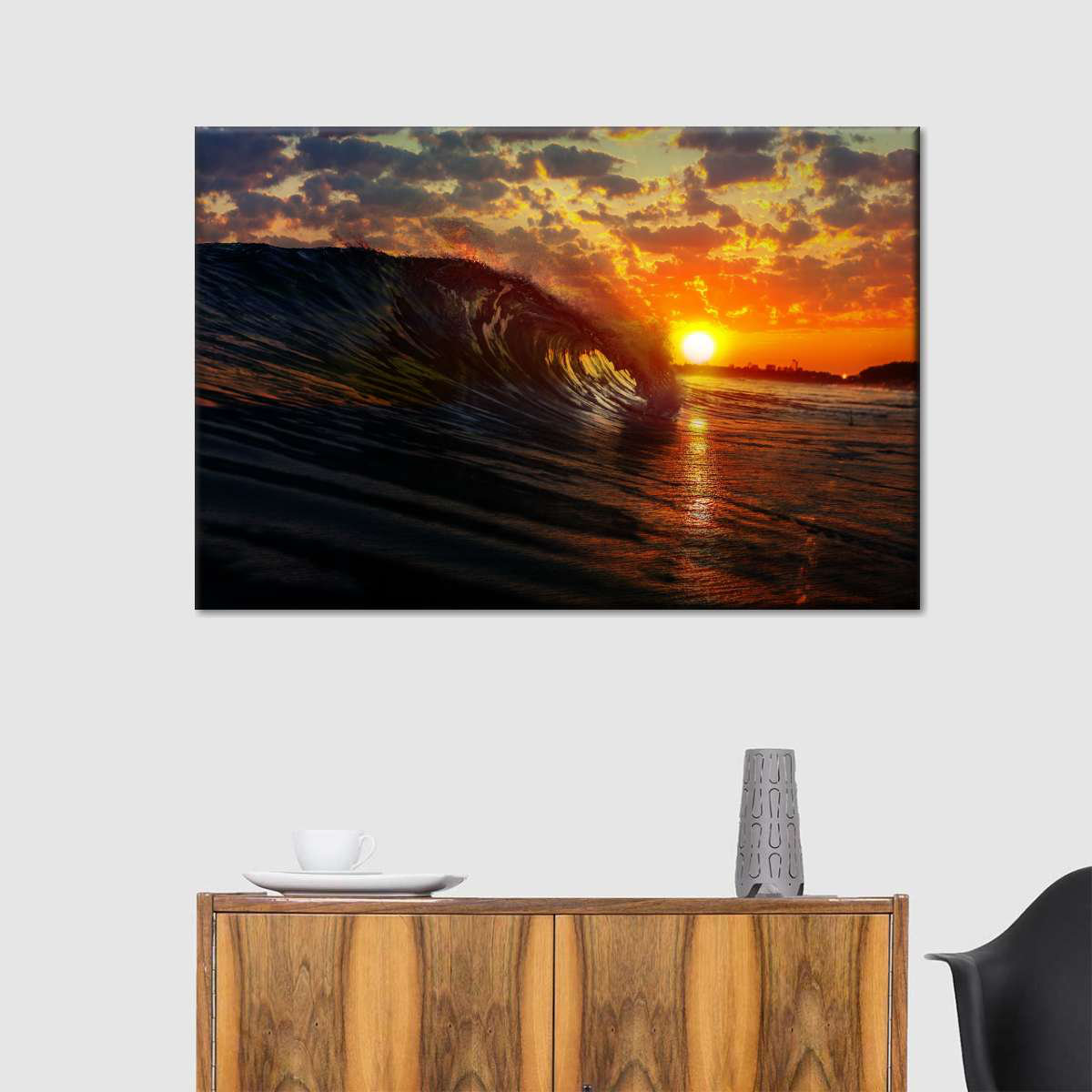 Highland Dunes Beach Sunsets And Sunrises Majestic Wave Sunrise Canvas ...