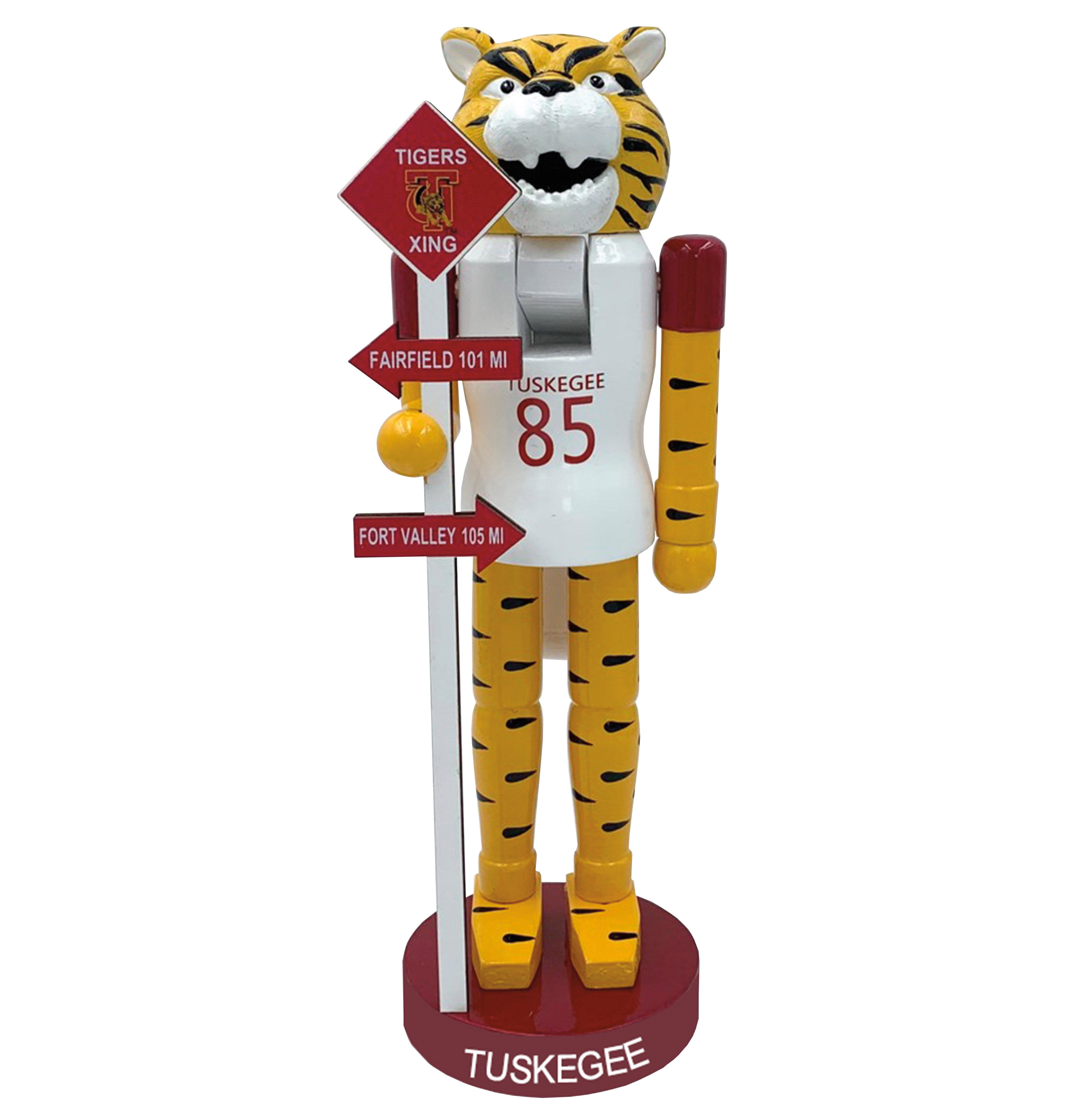 The Holiday Aisle® NCAA Tuskegee Tigers 12" Rivalry Nutcracker | Wayfair