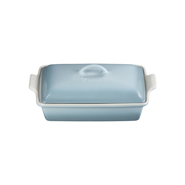 Le Creuset Heritage Stoneware 4 Qt. Rectangular Casserole with Lid ...