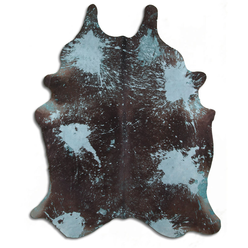 Foundry Select ACID WASHED HAIR ON COWHIDE DISTRESSED EMERALD GREEN 3 ...
